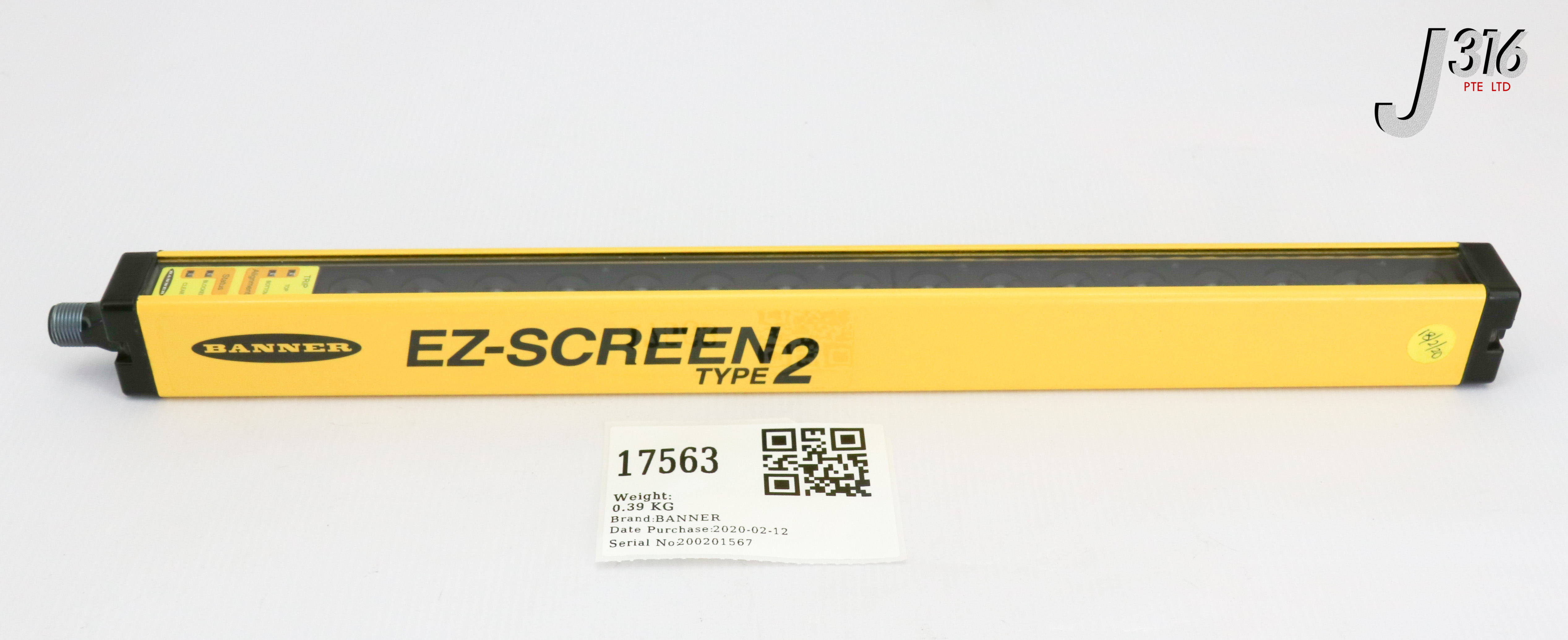 17563-banner-micro-screen-light-curtain-receiver-new-in-open-box